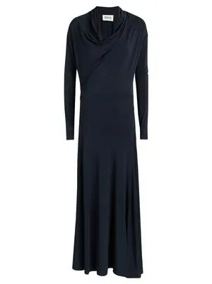 Tove Eadan Draped Stretch-jersey Maxi Dress - Navy