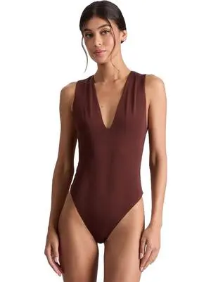 Alice + Olivia Olea Bodysuit - Brown
