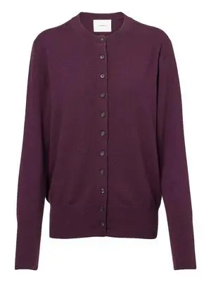 LISA YANG Nellia Cashmere Cardigan - Purple