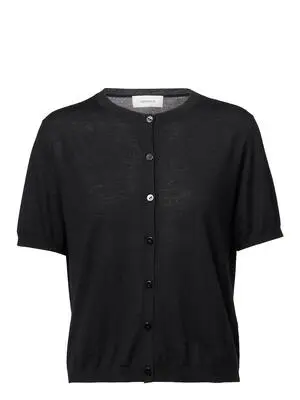 LISA YANG Charlotte Cashmere Cardigan - Black