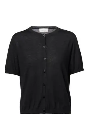 LISA YANG Charlotte Cashmere Cardigan - Black