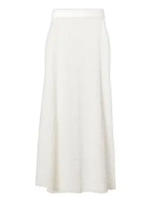 GANNI Crochet Maxi Skirt - White