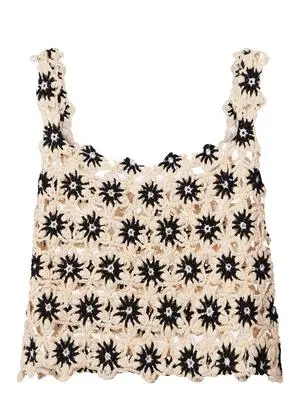 The Upside Luminary Crochet Crop Top - Multicoloured