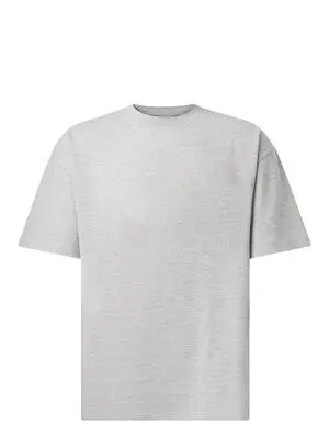 Saint Laurent Cassandre Cotton-blend T-shirt - Grey