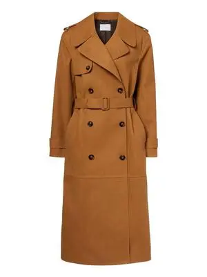 Stella McCartney Double-breasted Belted Coat - Brown
