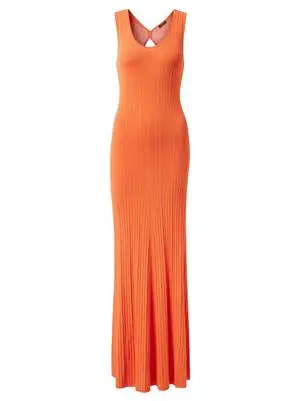 JOSEPH Ribbed-knit Maxi Dress - Orange