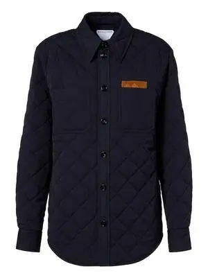 Bottega Veneta Quilted Cotton-blend Overshirt - Blue