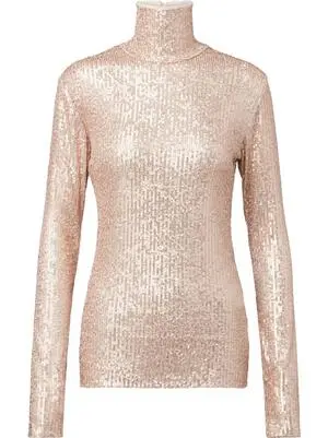 Norma Kamali Sequined Top - Metallic