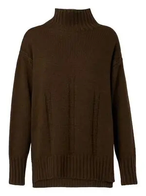 TOM FORD Waffle-knit Cashmere And Cotton Sweater - Green