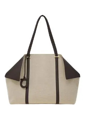 FERRAGAMO Ferragamo Tote Bag With Fringe Detail Brown