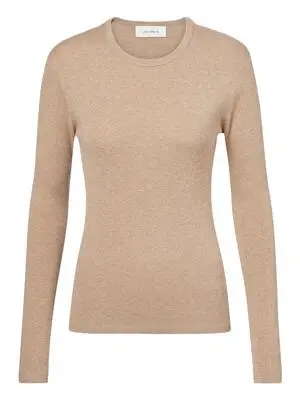 LISA YANG Vivian Knitted Cotton And Cashmere Top