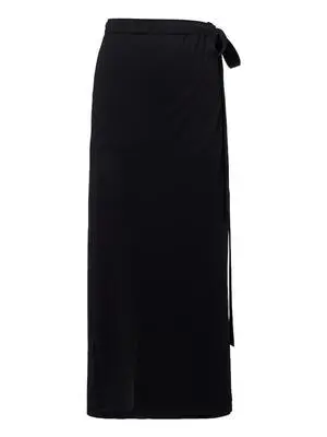 TOTEME Cotton And Silk Midi Skirt - Black