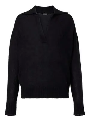 TOM FORD Cashmere And Silk Polo Sweater - Black