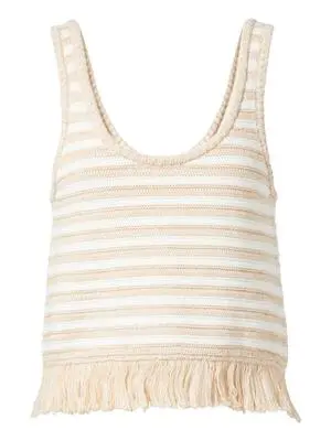 The Upside Freida Striped Knit Top - Brown