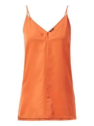 JOSEPH Aragon Cotton And Silk Top - Orange