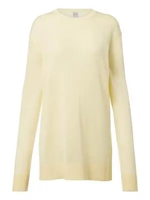 TOTEME Oversized Semi-sheer Sweater - Yellow