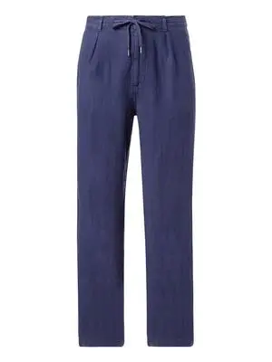 Polo Ralph Lauren Linen Straight Pants - Blue