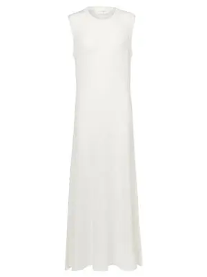 LISA YANG Madalena Cashmere And Silk Maxi Dress - White