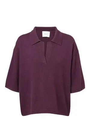 LISA YANG Neela Cashmere Polo Shirt - Purple
