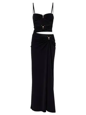 Christopher Esber Orbit Jersey Maxi Dress - Black