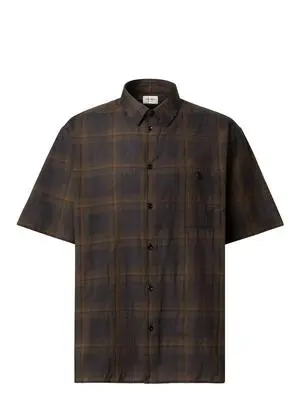 Saint Laurent Tartan Checked Cotton Voile Shirt - Multicoloured
