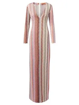 Missoni Zigzag Lamé Gown - Multicoloured