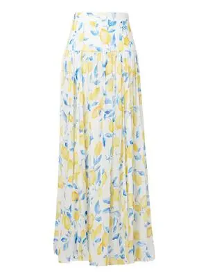 ALEXANDRA MIRO Jamie Sheer Maxi Skirt - White