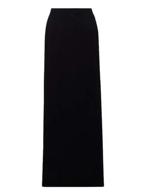 TOTEME Side-slit Crêpe Maxi Skirt - Black