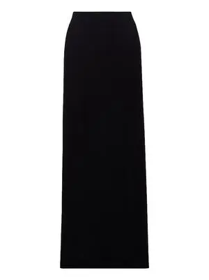 TOTEME Side-slit Crêpe Maxi Skirt - Black