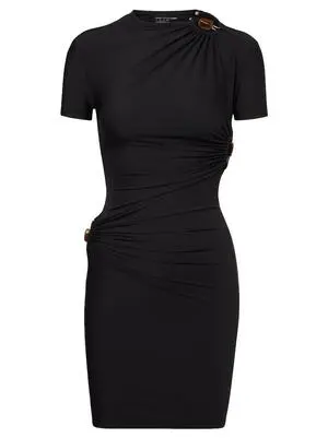 Christopher Esber Orbit Ruched Mini Dress - Black