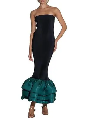 L'IDEE Ramblas Midi Dress - Pine Gloss