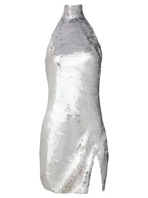 Balmain Sequin-embellished Mini Dress - Silver