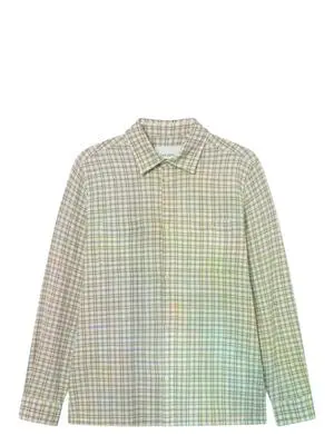 LES DEUX Checked Chest-pocket Shirt - Green