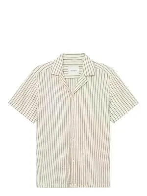 LES DEUX Striped Short-sleeve Shirt - Pink