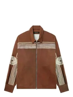 SONG FOR THE MUTE Root Wood Shirt Jacket - Brown