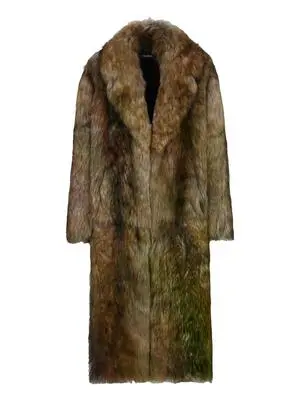 Dolce & Gabbana Shearling Long Coat - Brown