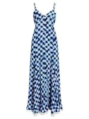 Proenza Schouler June Maxi Dress Blue