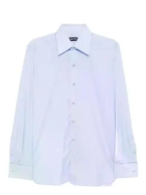 TOM FORD Gingham Shirt - Blue