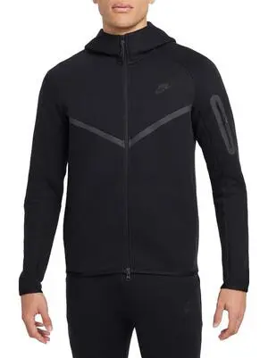 Nike Tech Windrunner Zip Hoodie - Black/ Black