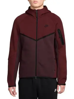 Nike Tech Windrunner Zip Hoodie - Dark Team Red