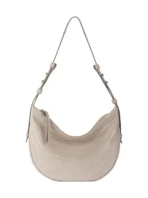 THE SAK Tess Leather Shoulder Bag Sand Sparkle Suede