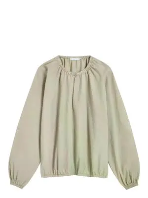 Proenza Schouler White Label Gathered-neckline Blouse - Green