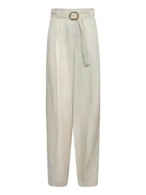 MARELLA Marella Belted High-Waist Wide-Leg Trousers