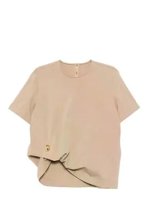 JNBY Kink-embellished T-shirt - Brown