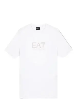 Emporio Armani Gold Label Viscose-blend Crew-neck T-shirt - White