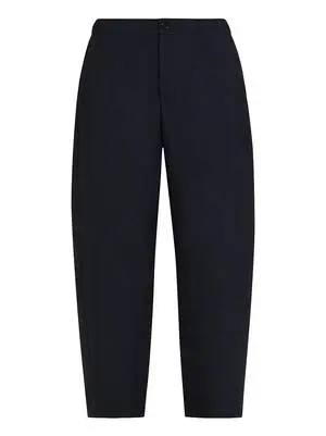 Marni Elastic Waistband Straight-leg Trousers - Midnightb