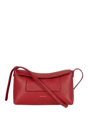 WANDLER Penelope Mini Slouch Leather Shoulder Bag Lipstick Crust