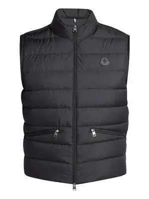 Moncler Treompan Nylon Down Puffer Vest - Black