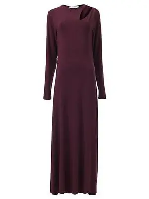 LEEM Stretch-jersey Maxi Dress - Purple
