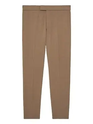 REISS Slim-fit Stretch-woven Trousers - Camel
